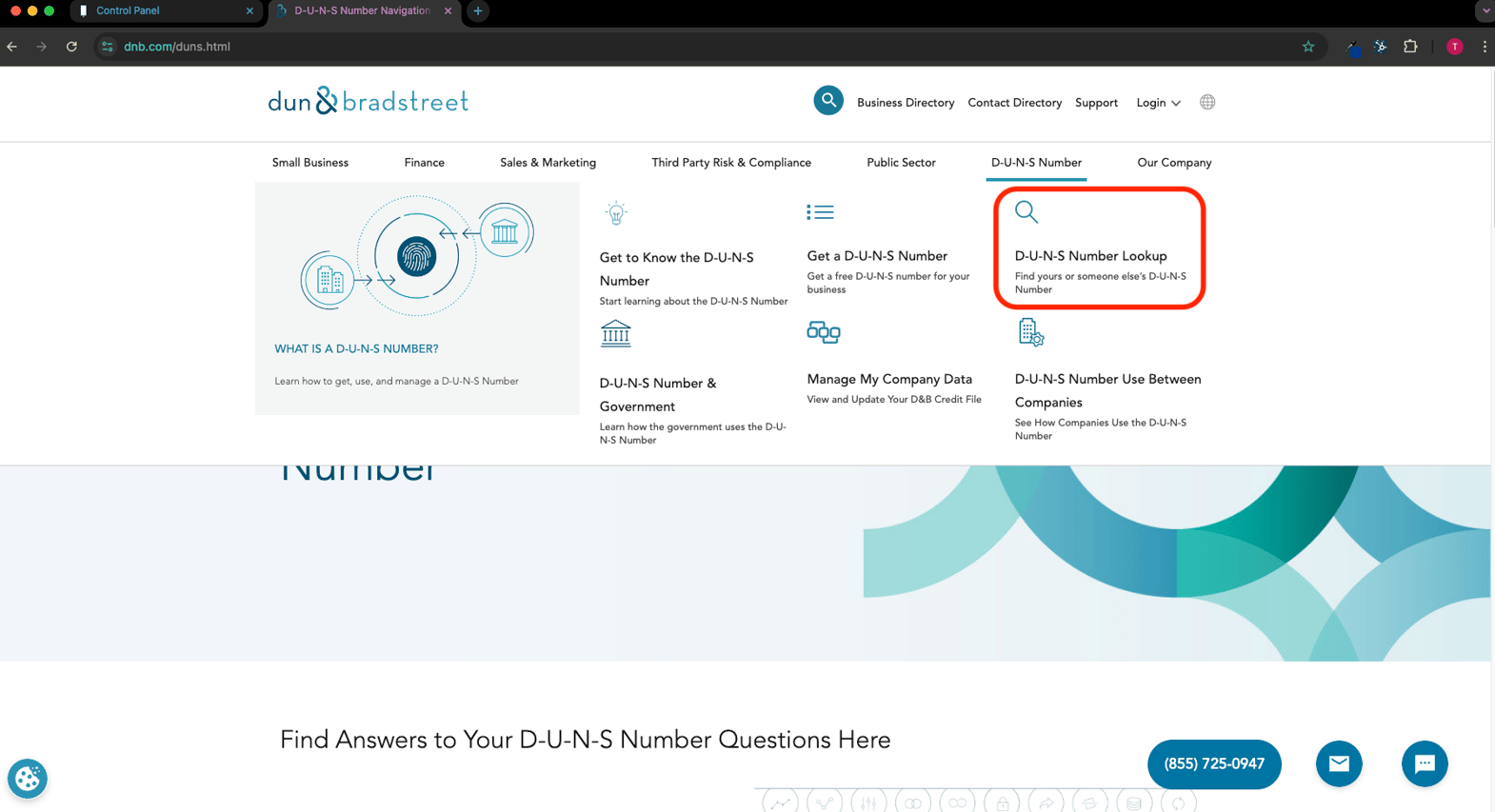 How do I find my DUNS number?